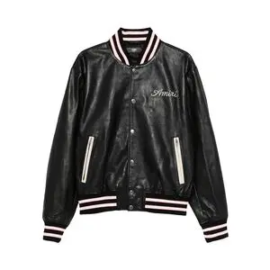 Amiri Club Leather Varsity Jacket