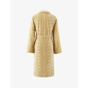YVES DELORME Pollen Abstract-pattern Cotton-jacquard Bathrobe