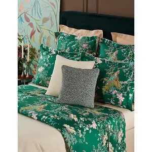 YVES DELORME Contes Floral-print Cotton-sateen Flat Sheet - Multicoloured