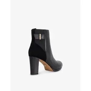 DUNE Leather Heeled Ankle Boots