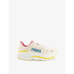 Hoka Bondi 9 Mesh Trainers - Alabaster Birch F