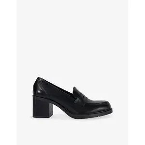DUNE Leather Heeled Loafers