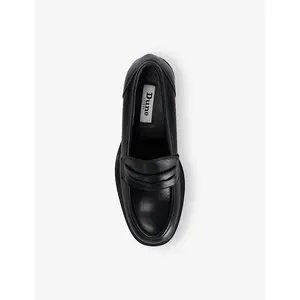 DUNE Leather Heeled Loafers