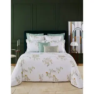 YVES DELORME Pollen Floral-print Cotton-batiste Flat Sheet - Multicoloured