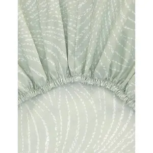 YVES DELORME Pollen Abstract-print Cotton-batiste Fitted Sheet