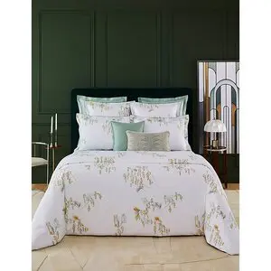 YVES DELORME Pollen Abstract-print Cotton-batiste Fitted Sheet