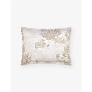 YVES DELORME Paysage Landscape-print Cotton-batiste Oxford Pillowcase 50cm X 75cm - Multicoloured