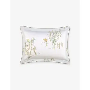 YVES DELORME Pollen Floral-print Cotton-batiste Oxford Pillowcase 50cm X 75cm - Multicoloured