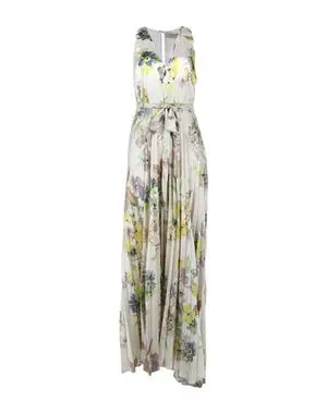 TWINSET Floral-print Satin Jumpsuit - Beige