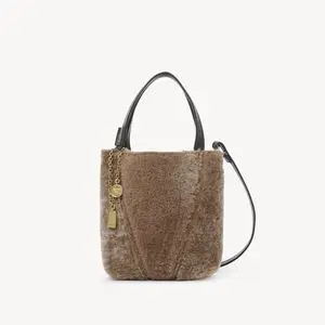 Chloé Small Spin Shearling Tote Bag