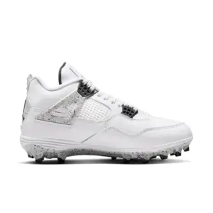 JORDAN 4 Retro Td Football Cleats - White