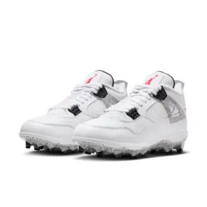 JORDAN 4 Retro Td Football Cleats - White