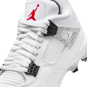 JORDAN 4 Retro Td Football Cleats - White