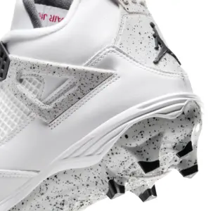 JORDAN 4 Retro Td Football Cleats - White