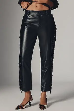 Walter Baker Colby Leather Fringe Pants