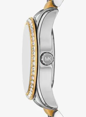 Michael Kors Two-tone Pavé Bezel Watch