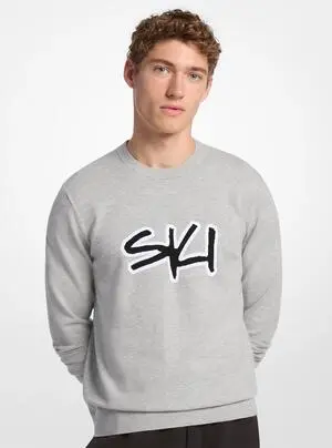 Michael Kors Ski" Intarsia Crewneck Sweater