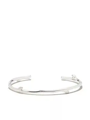 SHAUN LEANE Cherry Blossom Diamond Bangle Sterling Silver