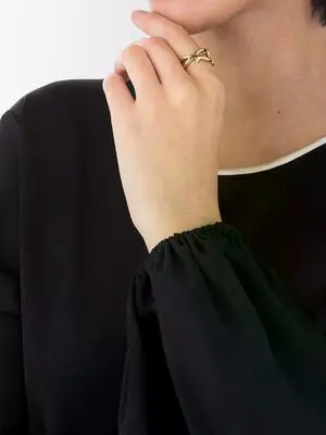 SHAUN LEANE Rose Thorn Wide Band Ring