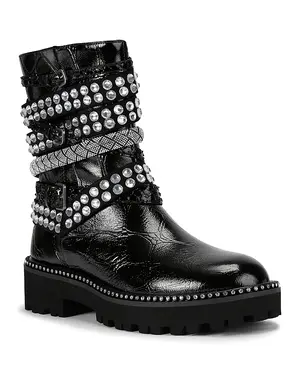 Kurt Geiger Strappy Studded Boots