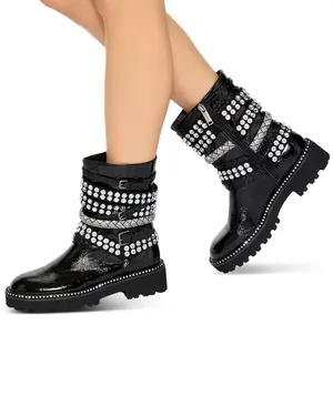 Kurt Geiger Strappy Studded Boots