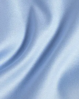 David Donahue Slim Fit Stretch Twill Solid Dress Shirt - Sky
