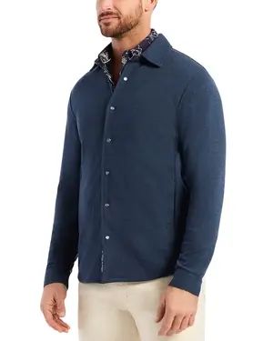 Robert Graham Kellan Knit Shirt Jacket - Navy