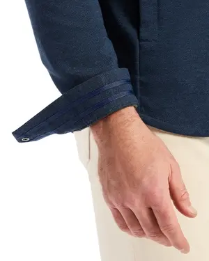 Robert Graham Kellan Knit Shirt Jacket - Navy