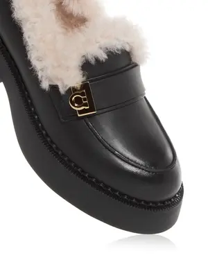 FERRAGAMO Caminia Shearling Loafers