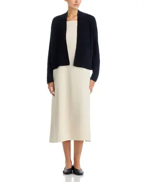 Eileen Fisher Open Front Cardigan Sweater - Black
