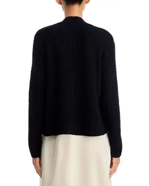 Eileen Fisher Open Front Cardigan Sweater - Black