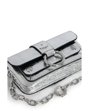 Zadig&Voltaire Kate Mini Wallet Bag - Silver