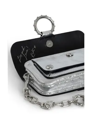 Zadig&Voltaire Kate Mini Wallet Bag - Silver