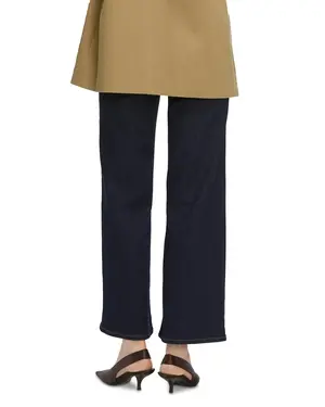 FRAME Le Slim High-rise Palazzo Crop Jeans