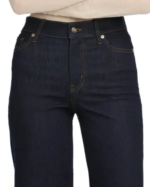 FRAME Le Slim High-rise Palazzo Crop Jeans