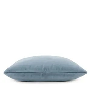 Frette Luxury Wool & Velvet Decorative Pillow, 20 X 20 - Rainy Sky