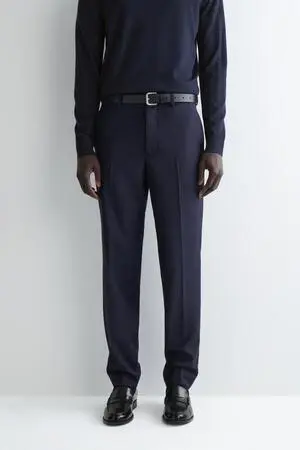 Cos Tailored Straight-leg Wool Trousers