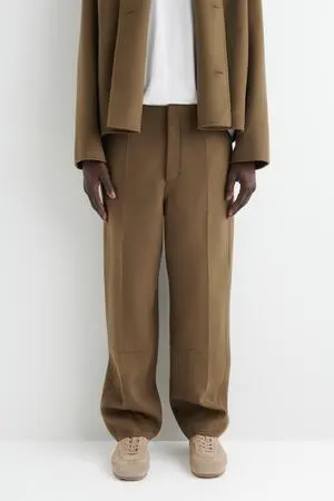 Cos Double-faced Wool Barrel-leg Pants
