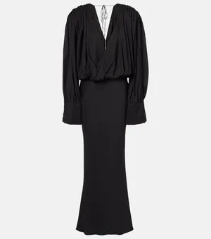 Remain Birger Christensen Savannah Scarf-detail Chiffon Gown