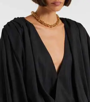Remain Birger Christensen Savannah Scarf-detail Chiffon Gown