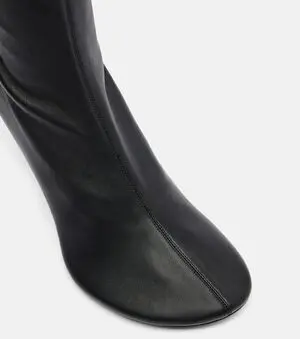 Acne Studios 75 Leather Ankle Boots - Black