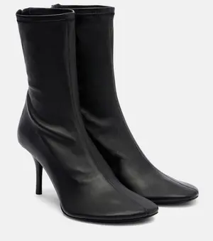 Acne Studios Leather Zip-up Ankle Boots - Black