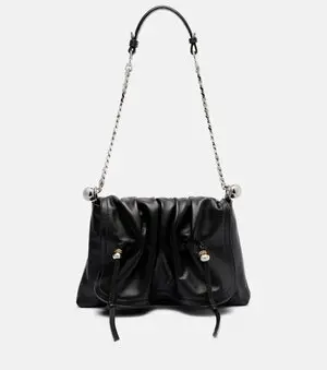 Isabel Marant Étoile Bolton Small Leather Shoulder Bag - Black
