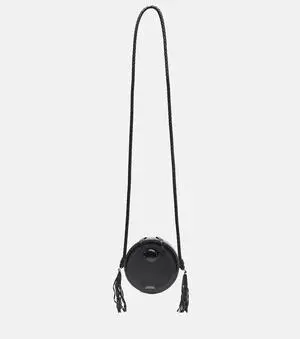 Isabel Marant Étoile Houna Small Leather Crossbody Bag - Black
