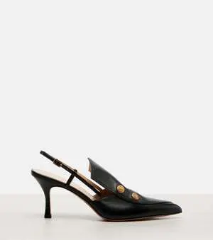 Chloé Agnes Embellished Slingback Pumps