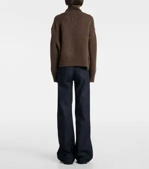 NILI LOTAN Tabitha Cashmere Turtleneck Sweater - Brown