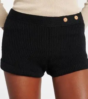Isabel Marant Diha Knitted Wool-blend Shorts