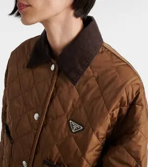 Prada Re-nylon Quilted Cropped Jacket