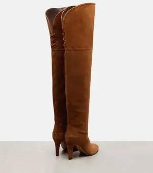 Chloé Eve 85 Suede Over-the-knee Boots - Brown