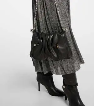 Isabel Marant Étoile Bolton Small Leather Shoulder Bag - Black